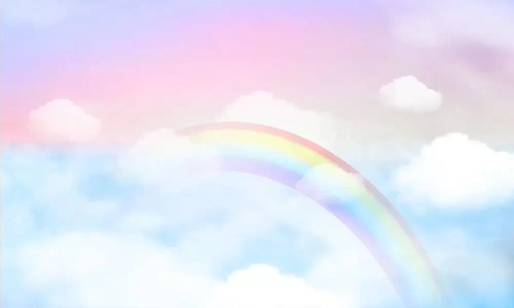 Tapet Pastel Rainbow-tapet copii curcubeu,tapet curcubeu,ecologic